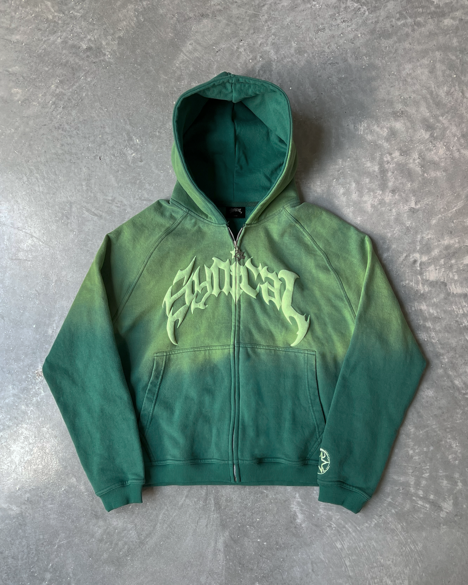 SYNICAL | sun-fade-zip-up-moss